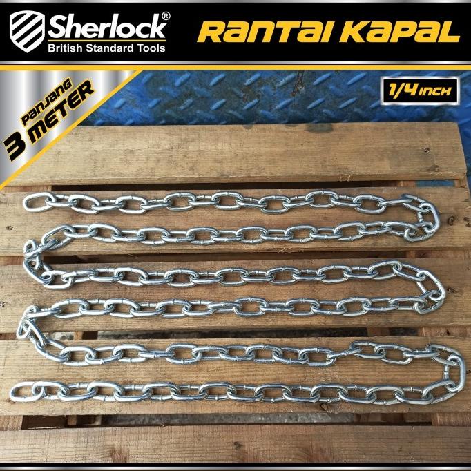 Jual Termantab] Dijual Rantai Besi / Kapal Galvanized 6 Mm ( 1/4 Inch ...