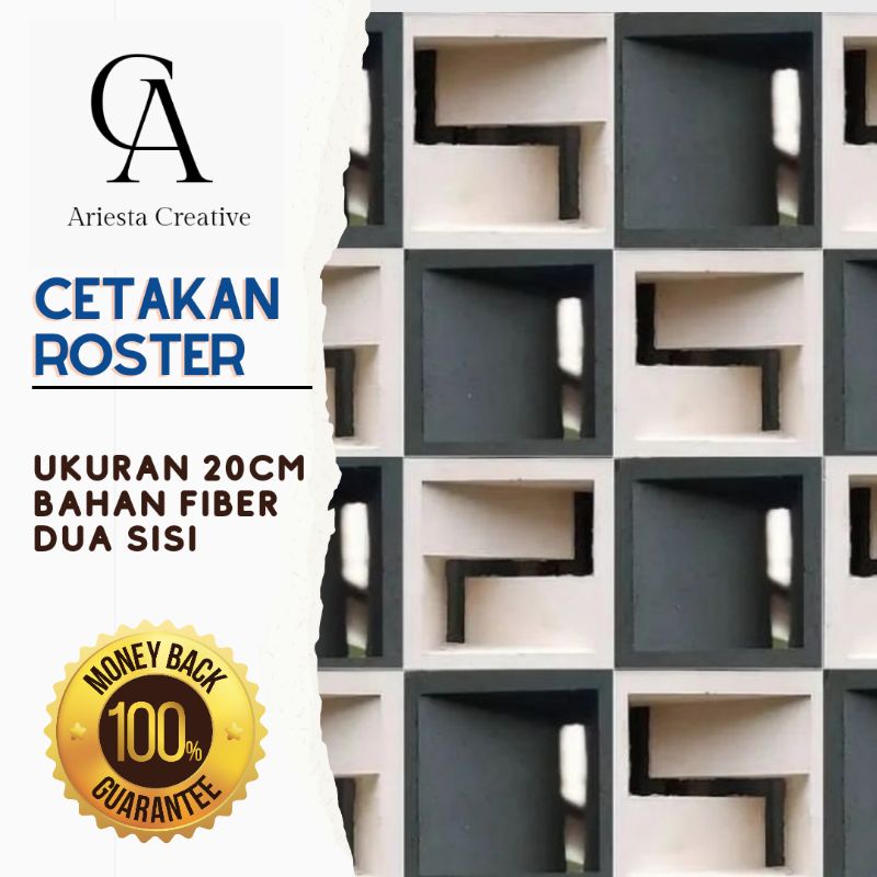 Jual Cetakan roster fiber dua sisi model minimlais 20cm bergaransi ...