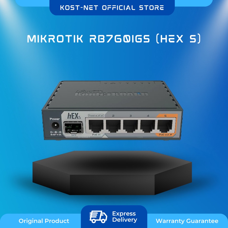 Jual Mikrotik RB760iGS (hEX S) 5 Port Gigabit Ethernet | Shopee Indonesia