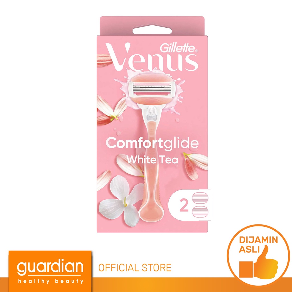 Jual GILLETTE Venus Comfort Glide White Tea Razor 2S | Shopee Indonesia