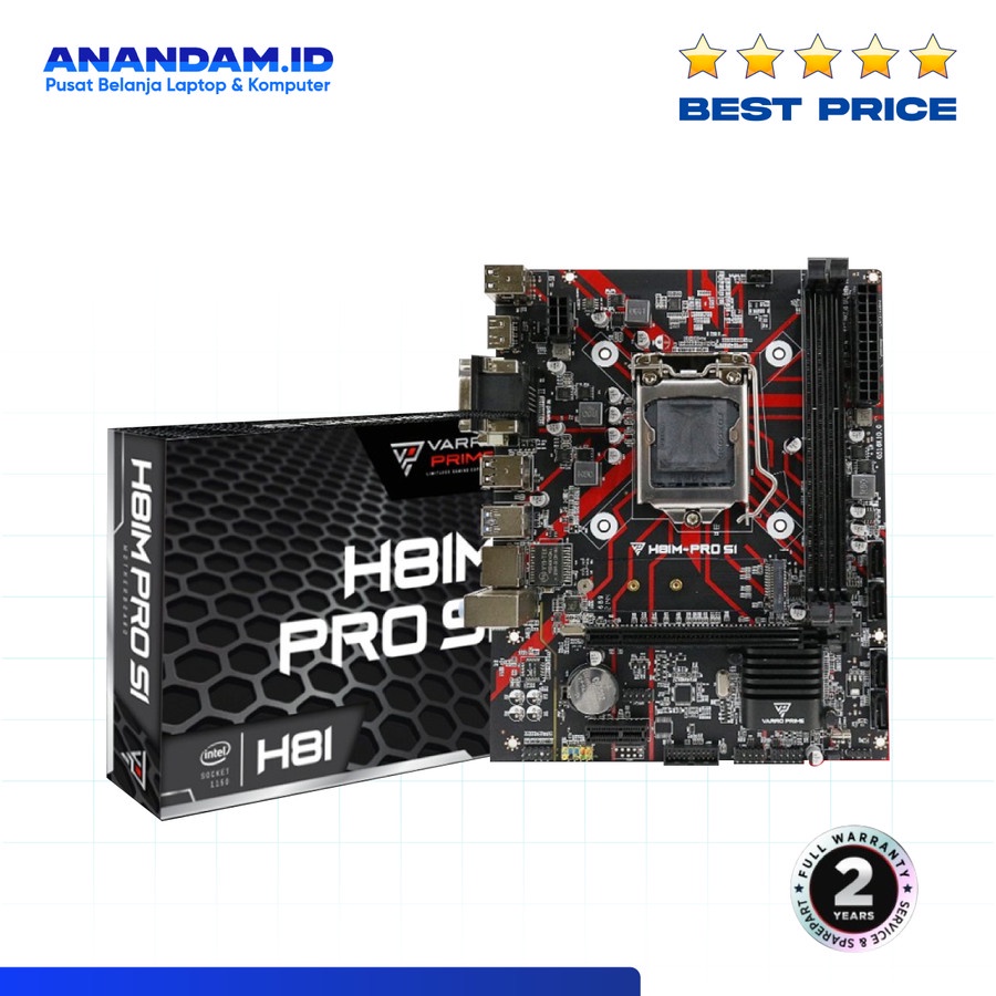 Jual Motherboard Varro PRIME GAMING H81M PRO S1 (H81, DDR3, NVME) | Shopee Indonesia
