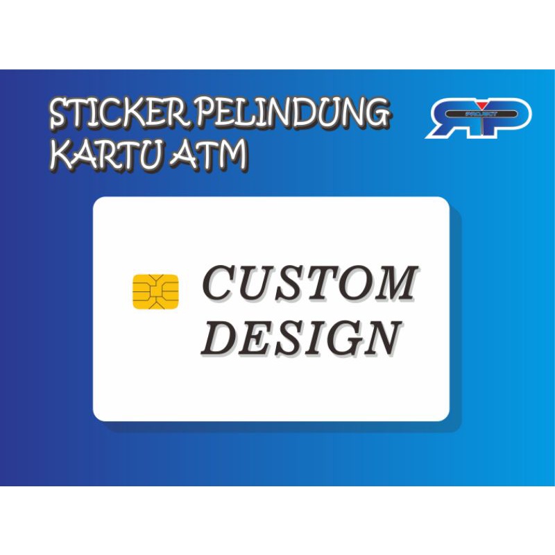 Jual Sticker skin card pelindung kartu ATM CUSTOM | Shopee Indonesia