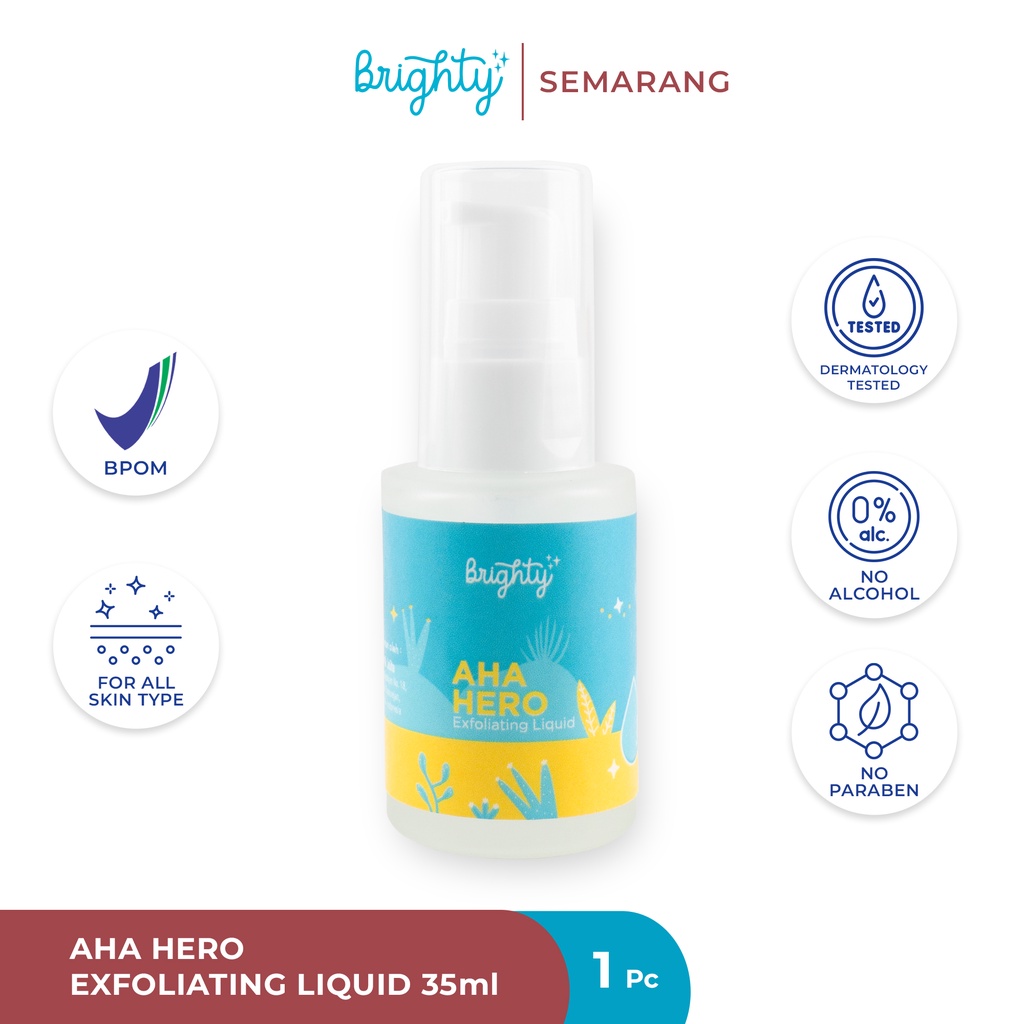 Jual Brighty AHA HERO Exfoliating Liquid Serum Pencerah Ketiak / Back ...