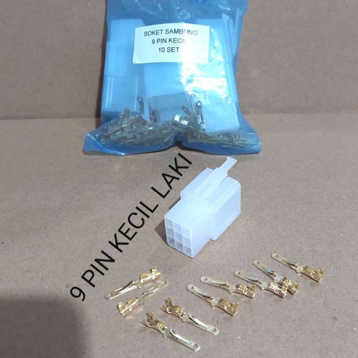 Jual soket socket skun set sambungan 9 pin kecil laki cowo male isi 10 ...