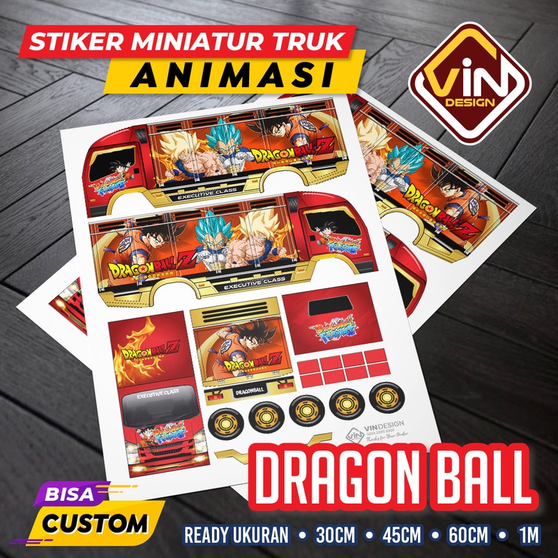 Jual STIKER MINIATUR TRUK / DRAGON BALL GOKU / KARTUN / POLA STICKER ...