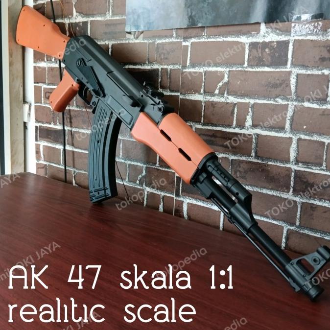 Jual Air soft spring AK 47 skala 1:1 realistic scale sale stock ready ...