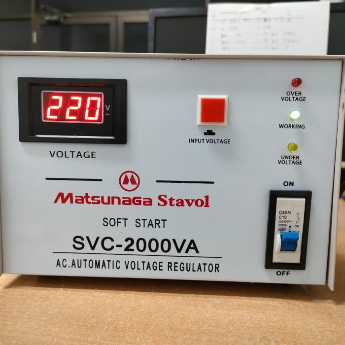 Jual STABILIZER MATSUNAGA STAVOL 2000W SVC 2000N 2000W | Shopee Indonesia
