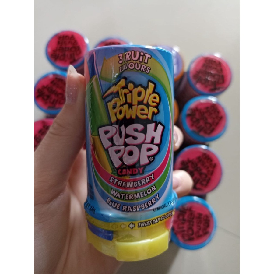 Jual Triple Power Push Pop Candy/Permen Import Australia | Shopee Indonesia