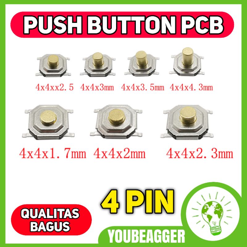 Jual Switch tactile push button smd 4x4mm | Shopee Indonesia