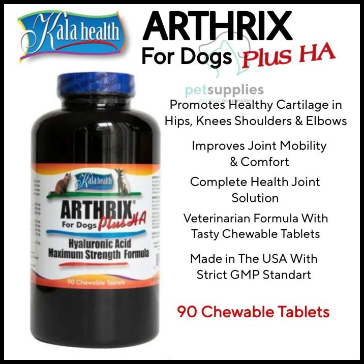 Jual Vitamin Tulang Dan Sendi Anjing Arthrix Plus Ha (90 Tab) | Shopee ...