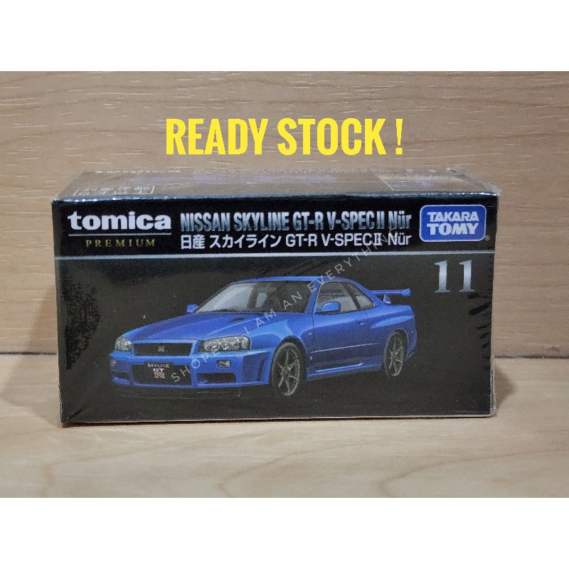 Jual Tomica Nissan Skyline GT-R V R-34 Spec II biru original R34 ...