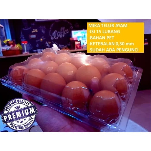 Jual Boxe Mika Telur Isi 15 Lubang Ada Pengunci 50Pcs | Shopee Indonesia