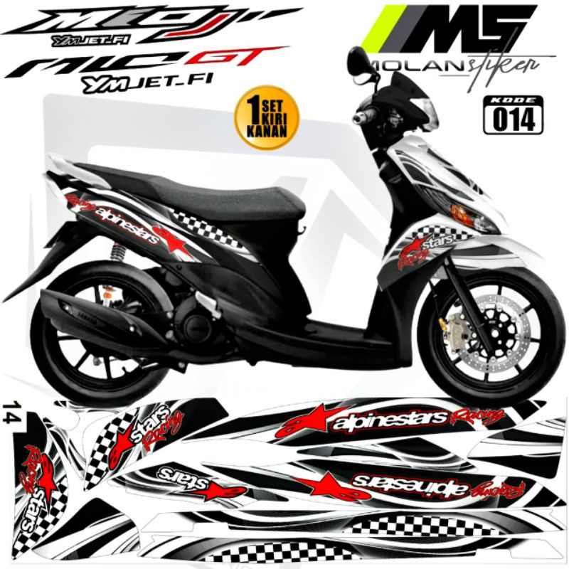 Jual Decal Sticker Striping Variasi Mio J 115 & Mio GT 115 /Mio 115 i ...