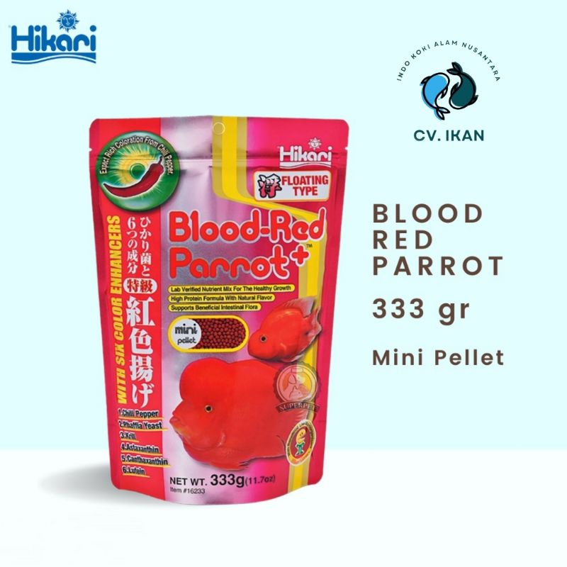 Jual HIKARI BLOOD RED PARROT 333gr PAKAN IKAN | Shopee Indonesia