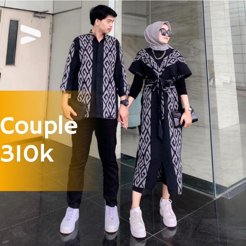 Jual Ready Baju Couple tenun - Set Couple Tenun -Baju Kondangan -dress tenun aqila | Shopee ...