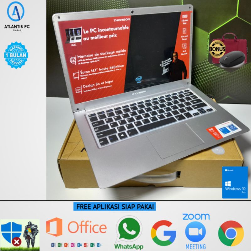 Jual NEW!! Laptop Thomson Ram 4GB SSD 64GB Windows 10 SIAP PAKAI ...