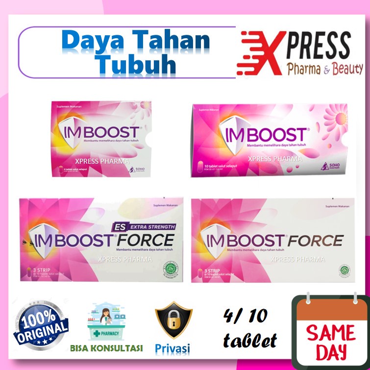 Jual ⚡XPRESS⚡ Imboost force / biasa Tablet / Force Extra Vitamin Imun ...