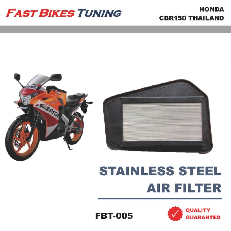 Jual FILTER UDARA HONDA CBR 150 THAILAND - FILTER UDARA STAINLESS ...