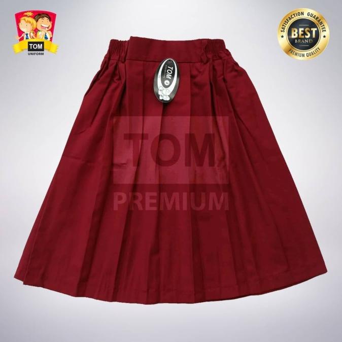 Jual Seragam TOM - Rok SD Rempel Pendek Merah | Shopee Indonesia