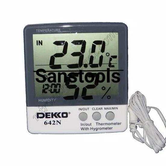 Jual Dekko 642N In out door thermohygro meter hummidity temperature 642 ...