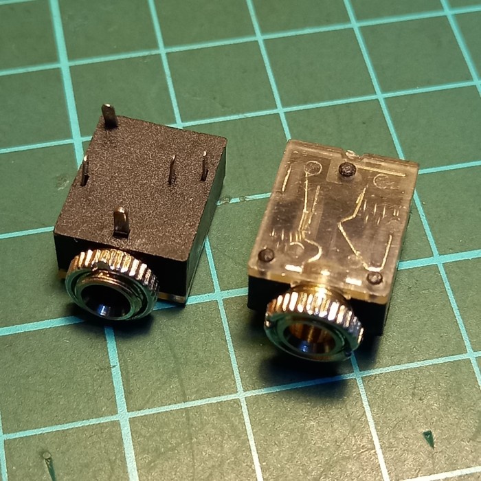 Jual konektor kabel colokan cewek audio 3.5mm stereo ke aux 5 pin pcb ...