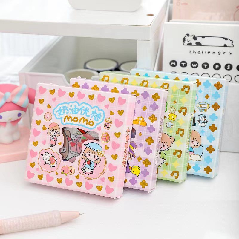 Jual Stiker Momo Mini isi 100 Lembar /Sticker botol minum 2D plastik ...