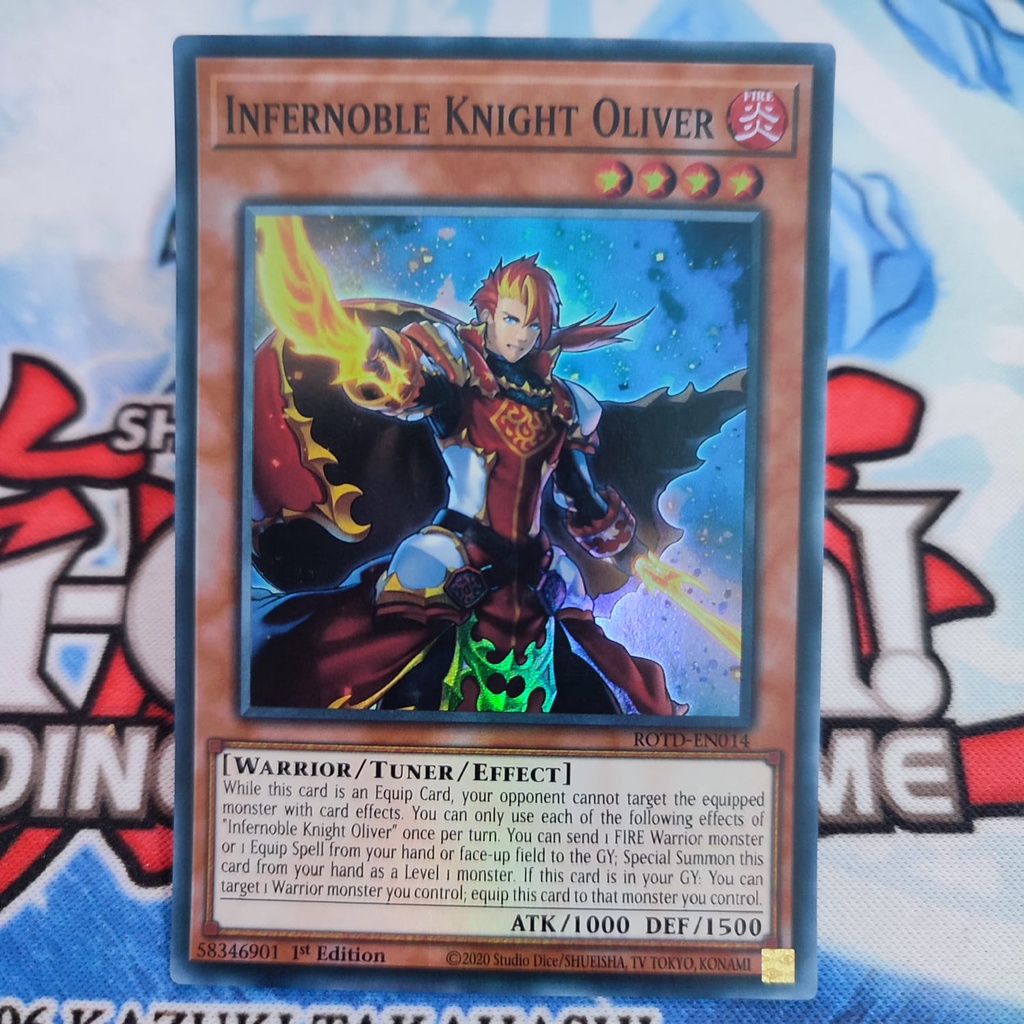 Jual yugioh infernoble knight oliver ROTD super rare 1st original ...