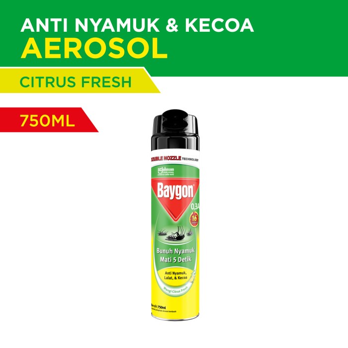 Jual Baygon Aero Citrus Fresh 750 Ml | Shopee Indonesia