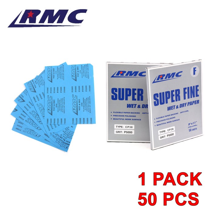 Jual 1 PACK Amplas RMC Grit 5000 Lembaran Amplas Kayu Besi Amplas ...