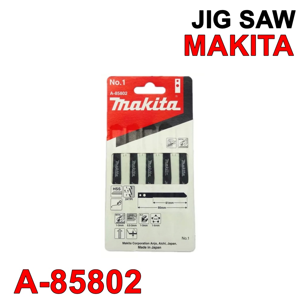 Jual MAKITA Jig Saw A 85802 Basic For Stainless Mata Gergaji Blade Besi ...