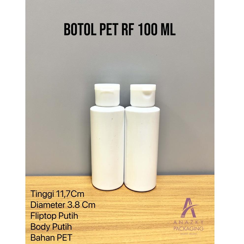 Jual [KODE PC7ER] BOTOL PET RF 100 ML PUTIH DOVE - TUTUP FLIPTOP PUTIH (KEMASAN 1KG 22 PCS HARGA ...