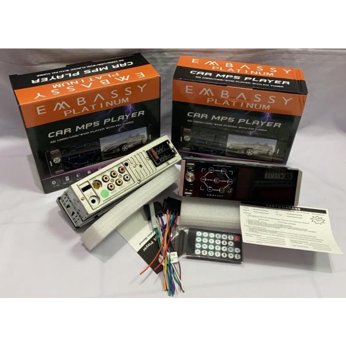 Jual Original Tape Mobil Single Din Embassy Mp5 Layar Sentuh 4 Inch ...