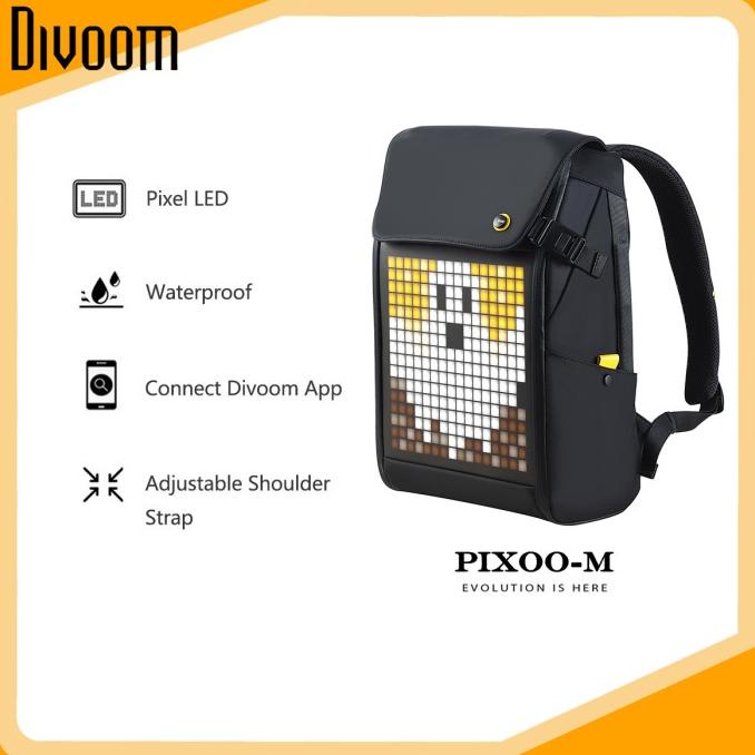 Jual Ransel Divoom M layar LED kapasitas ransel perjalanan luar ruangan ...