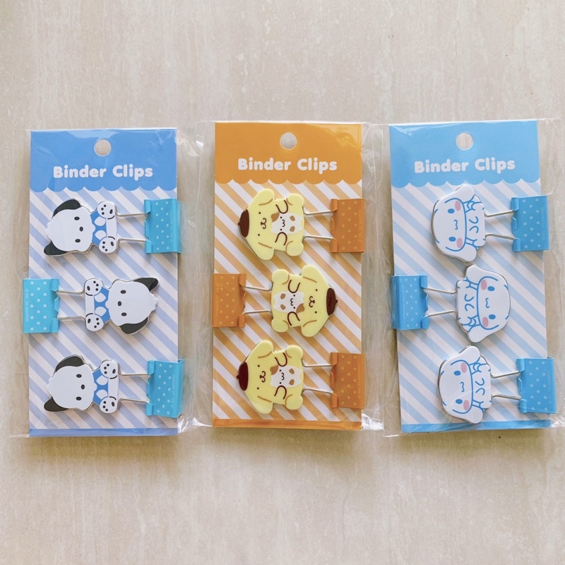 Jual [READY] Sanrio Paper / Binder Clip (isi 3 pcs) | Shopee Indonesia