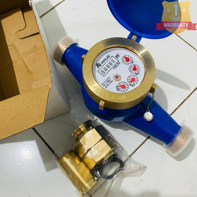 Jual Meteran air 1 inch / water meter DN25 / Flowmeter air bersih ...
