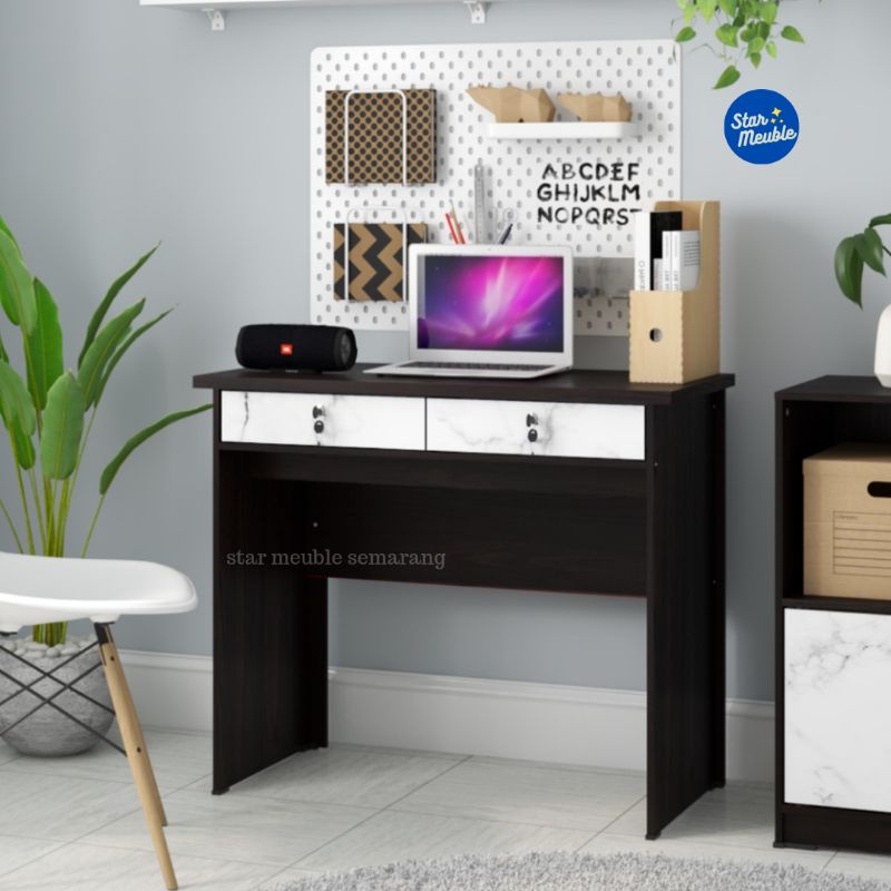 Jual Meja Kantor Meja Tulis Meja Kerja Meja Komputer Office Desk Hitam ...