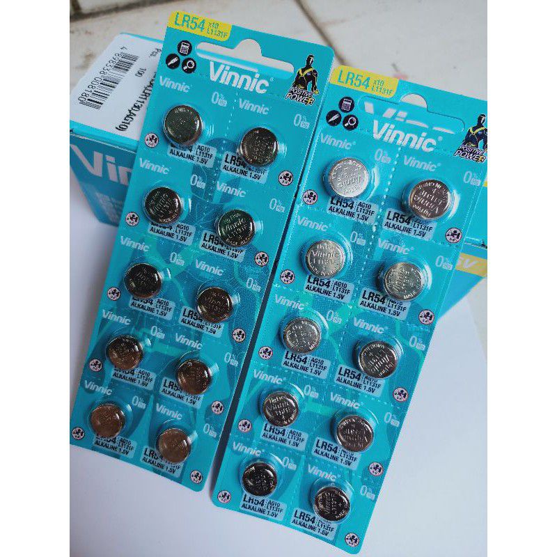 Jual Batre Kalkulator Vinnic L1131F / LR54 / AG10 Baterai Jam Tangan ...