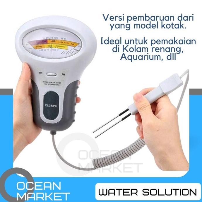 Jual Alat Cek Kualitas Air PH Chlorine Tester Kaporit Test CL2 Klorin ...
