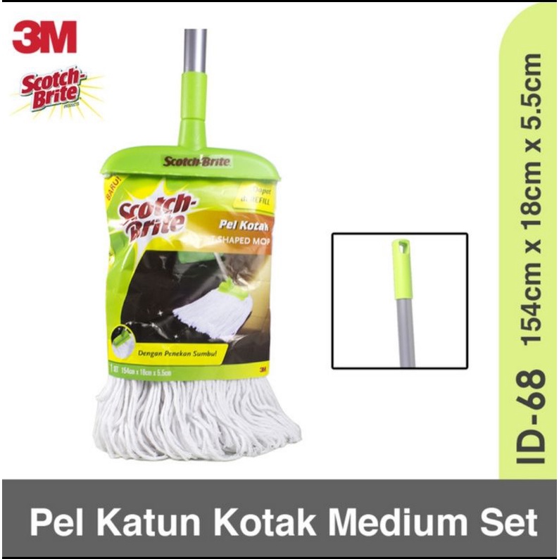 Jual Scotch Brite 3M Pel Katun Kotak Ukuran Medium Set ID 68 | Shopee ...