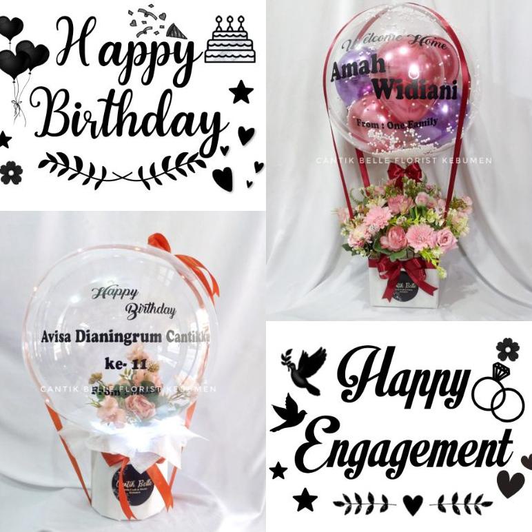 Jual Stiker Custom Balon Pvc Stiker Transparan Stiker Nama Stiker ...