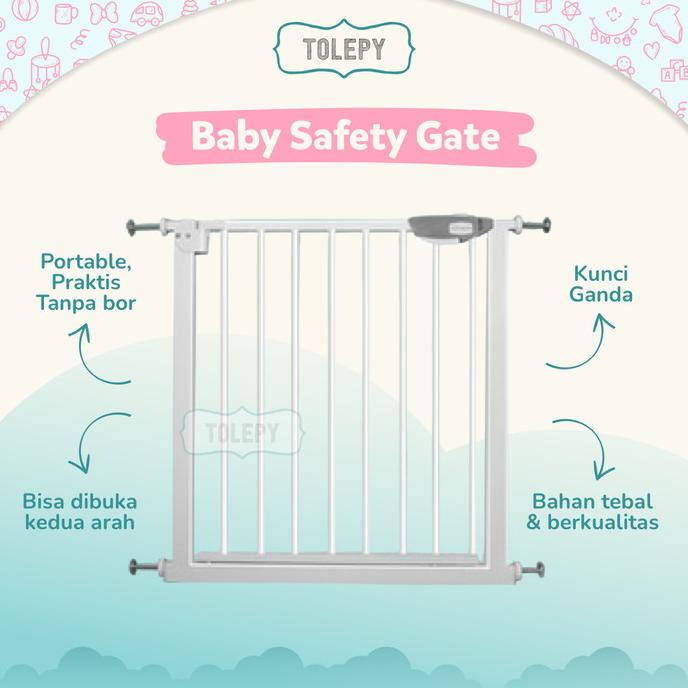 Jual Pagar Pengaman Bayi Portable untuk Tangga / Fence / Baby safety ...