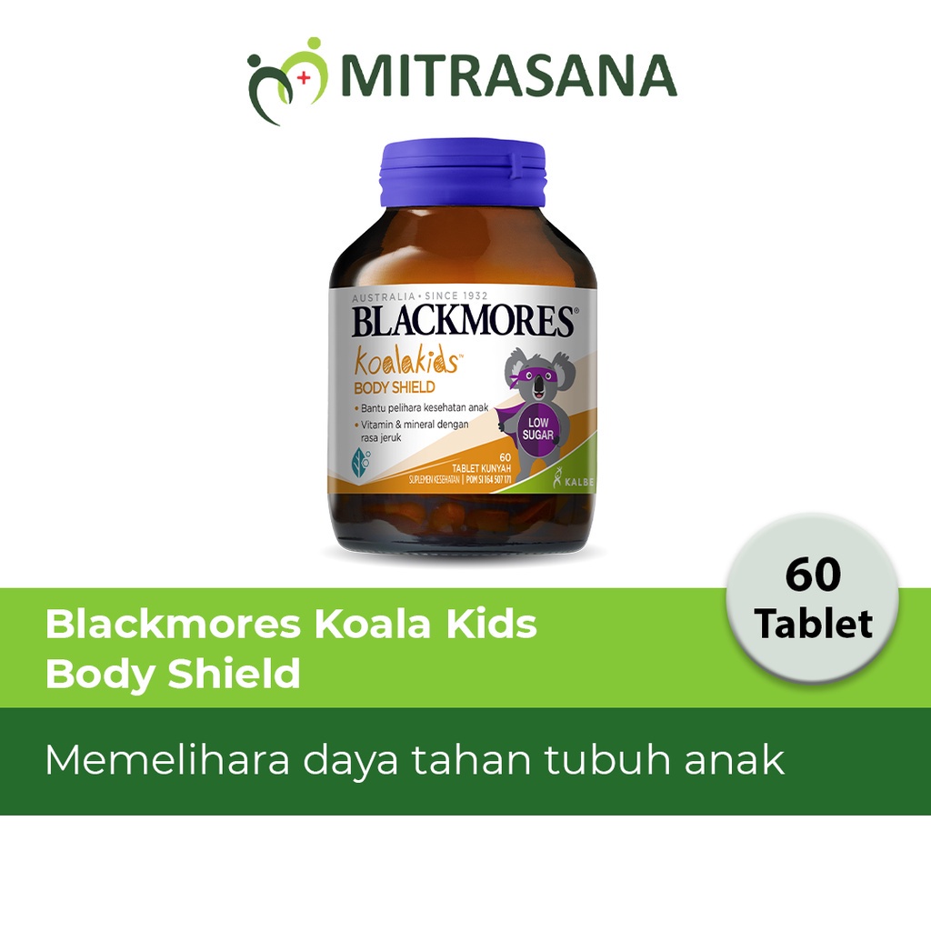 Jual Blackmores Koala Kids Body Shield - 60 Tablet - Membantu ...