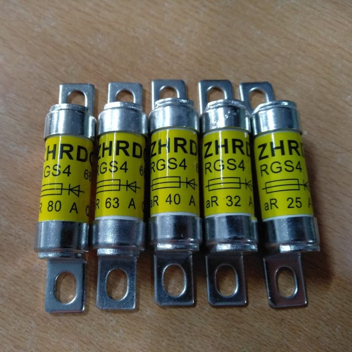 Jual Fuse quick acting RGS 4 RGS4 25A 32A 40A 50A 63A 80A 100A 125A no ...