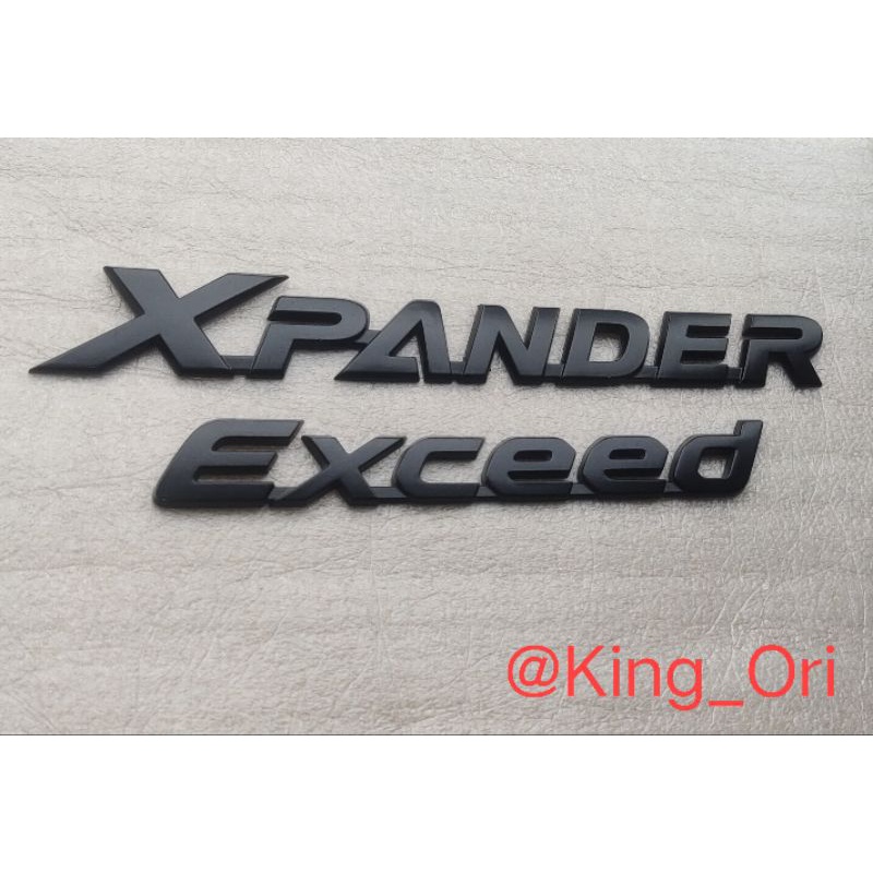 Jual Logo Emblem Xpander Exceed Xapander Cross Full Black | Shopee ...