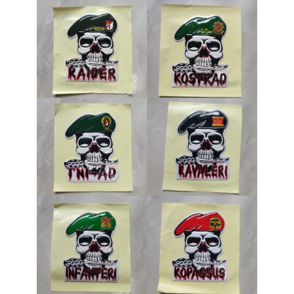 Jual stiker motor / stiker mobil /TNI AD/RAIDER/KOSTRAD/INFANTERI ...
