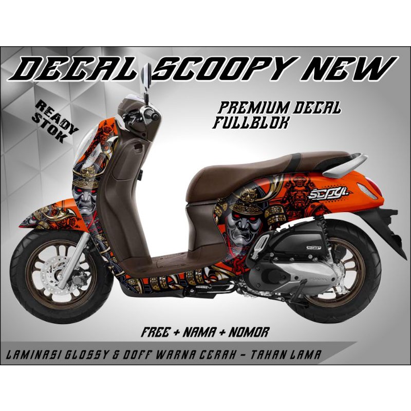 Jual sticker variasi decal full body honda scoopy new bisa pilih warna ...