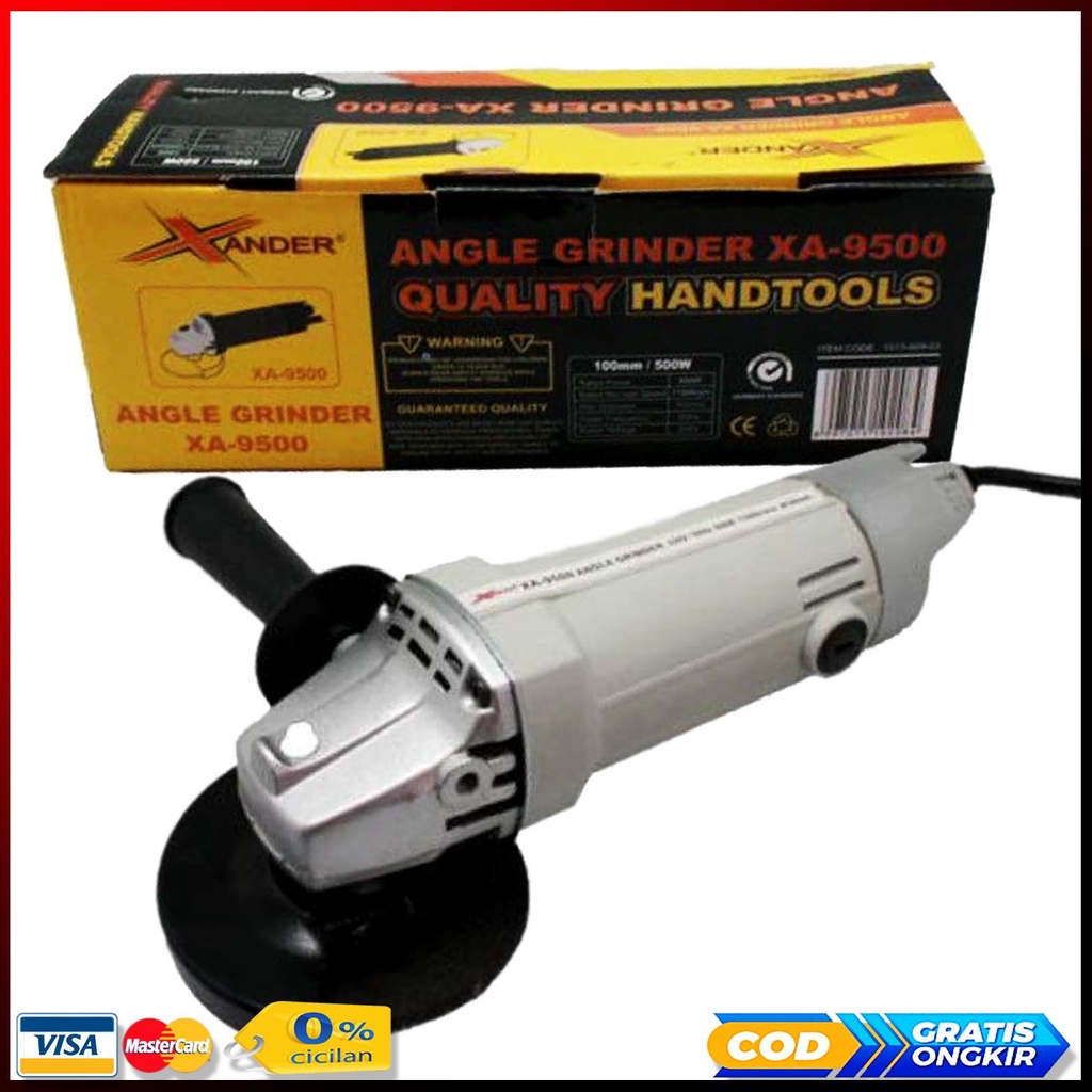 Jual XANDER Angle Grinder 4" XA9500 murah dan efisien | Shopee Indonesia
