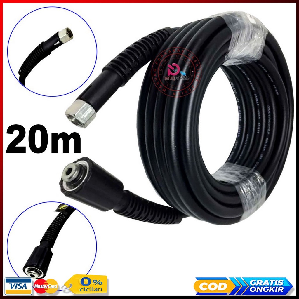 Jual Selang Jet Cleaner 20m High Pressure Hose Selang Mesin Steam ...