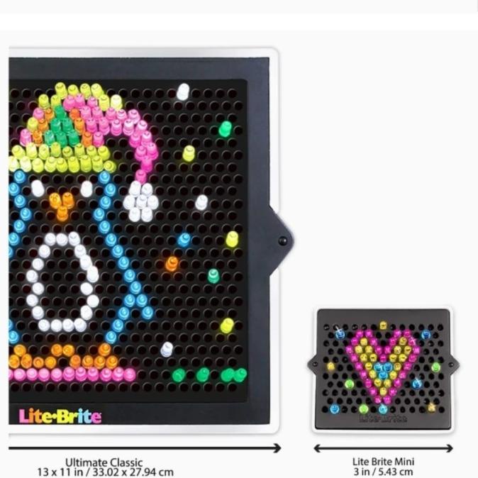 Jual MUST HAVE!! LITE BRITE MINI LIGHT UP DRAWING BOARD ORIGINAL ...
