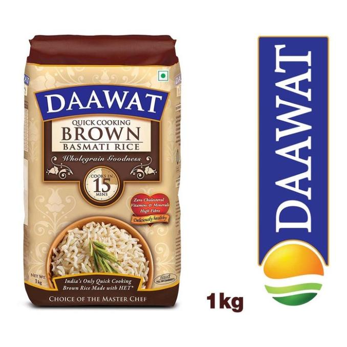 Jual {{{{}}] Daawat brown basmati rice 1 kg | Shopee Indonesia